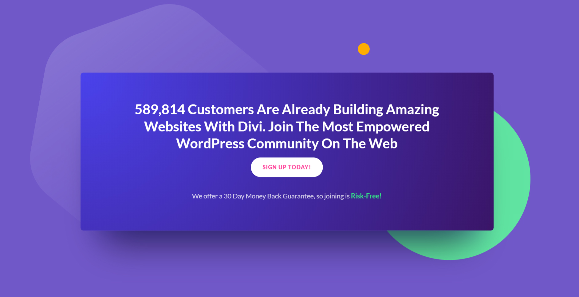 Free Download: Divi CTA Section Expanding on Scroll (like on ...